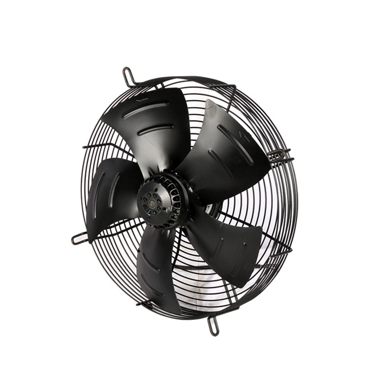 External rotor mesh hood axial flow fan